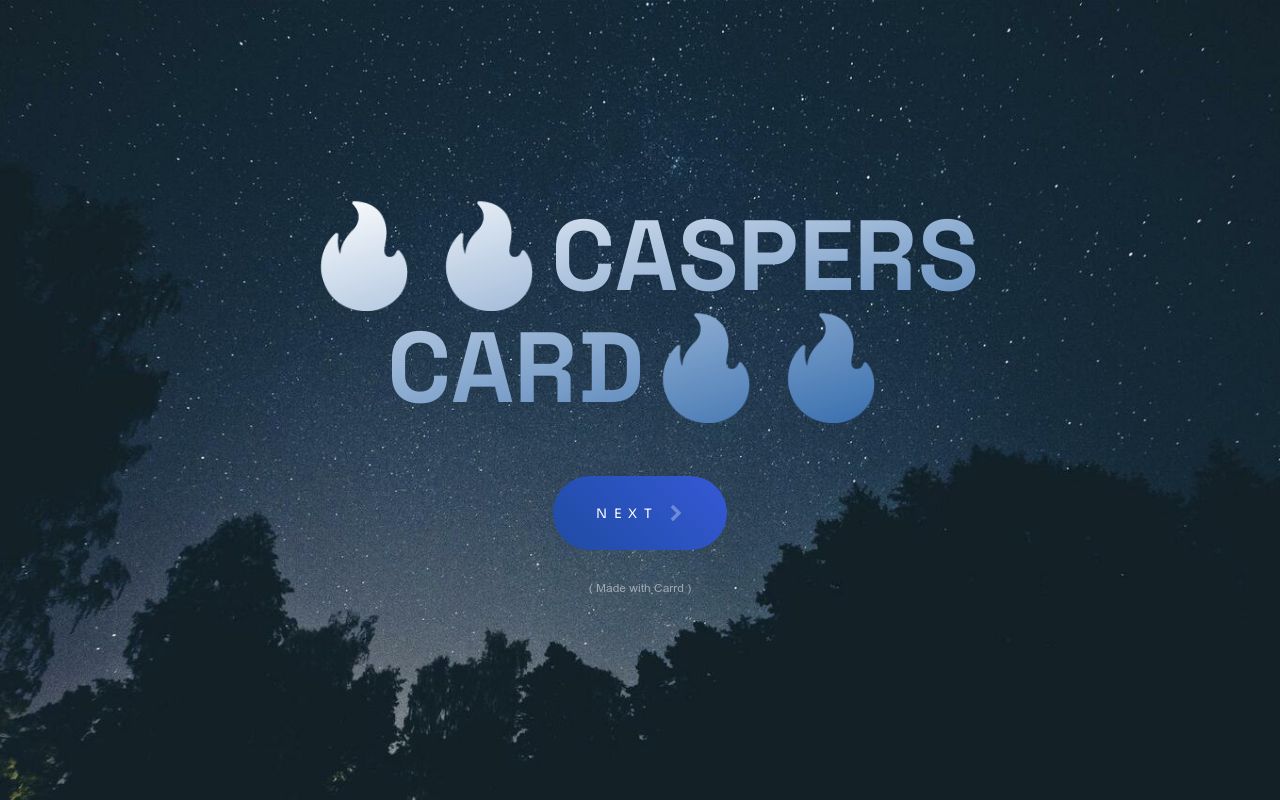 Casper’s Card